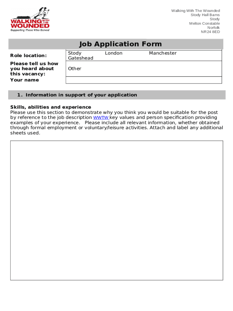 Influencer application template Doc Template | pdfFiller
