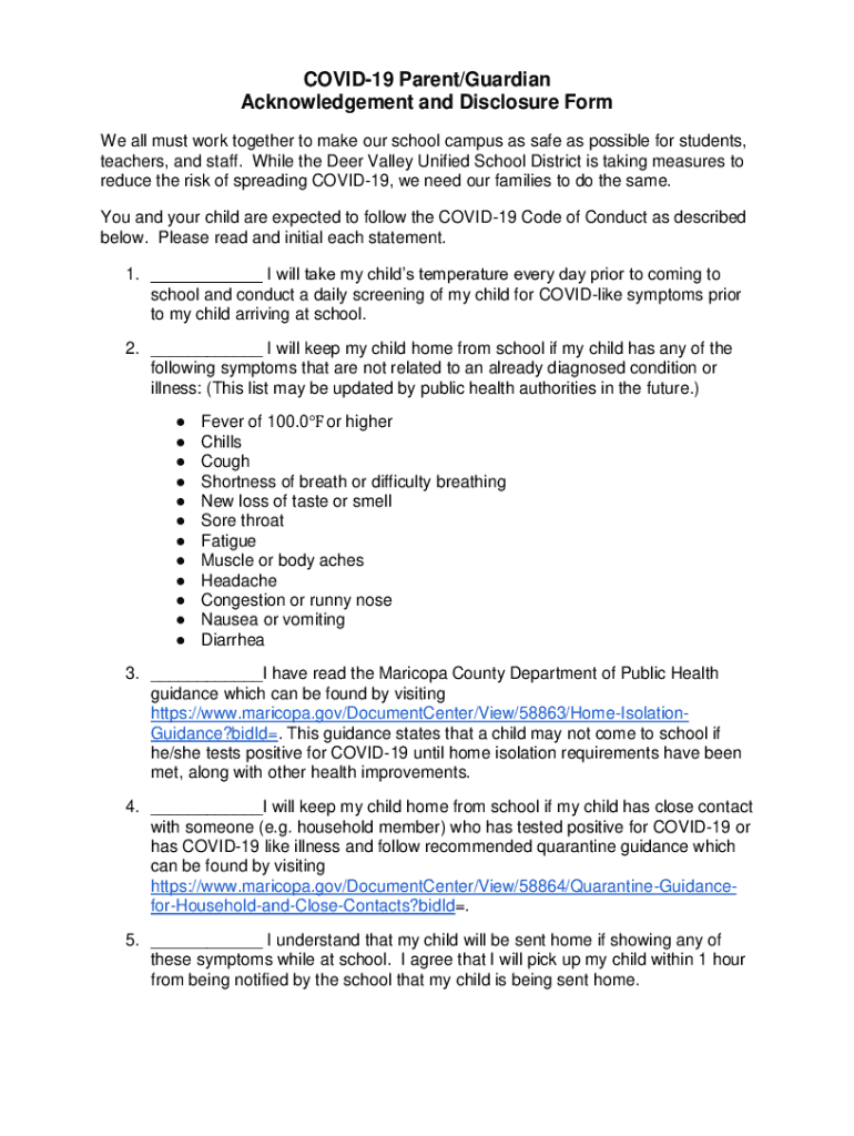 Fillable Online Return to School 20-21 / Return to School Operational ...