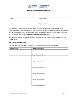 Fillable Online Employee Performance Agreement - Template.net Fax Email ...