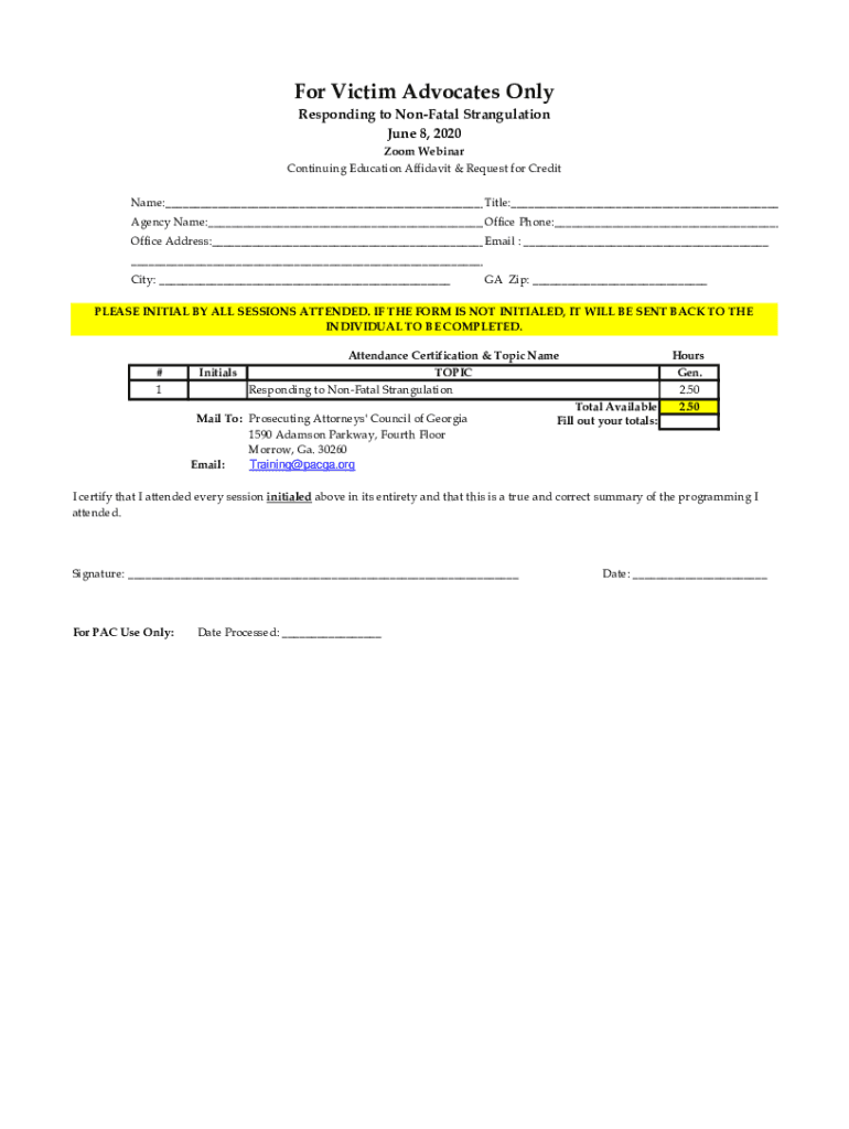 Fillable Online In this issue: Non-Fatal Strangulation and Domestic ...