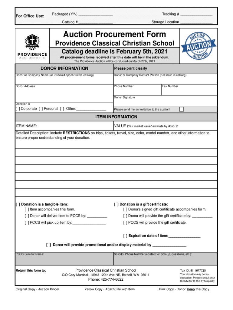 Fillable Online Procurement Forms - Fill Online, Printable, Fillable ...