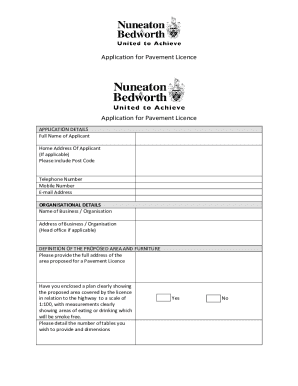Fillable Online Pavement licence application form - Home - Wandsworth ...