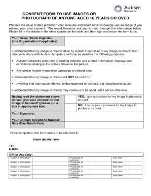Fillable Online Adult photo consent form Fax Email Print - pdfFiller
