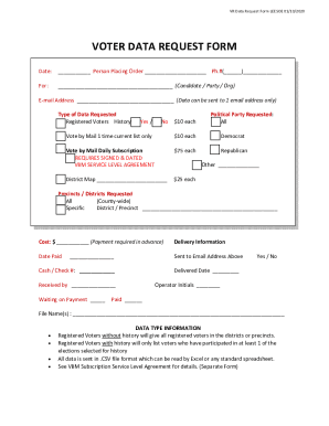 Fillable Online 02 Blank Data Request Forms Fax Email Print - pdfFiller