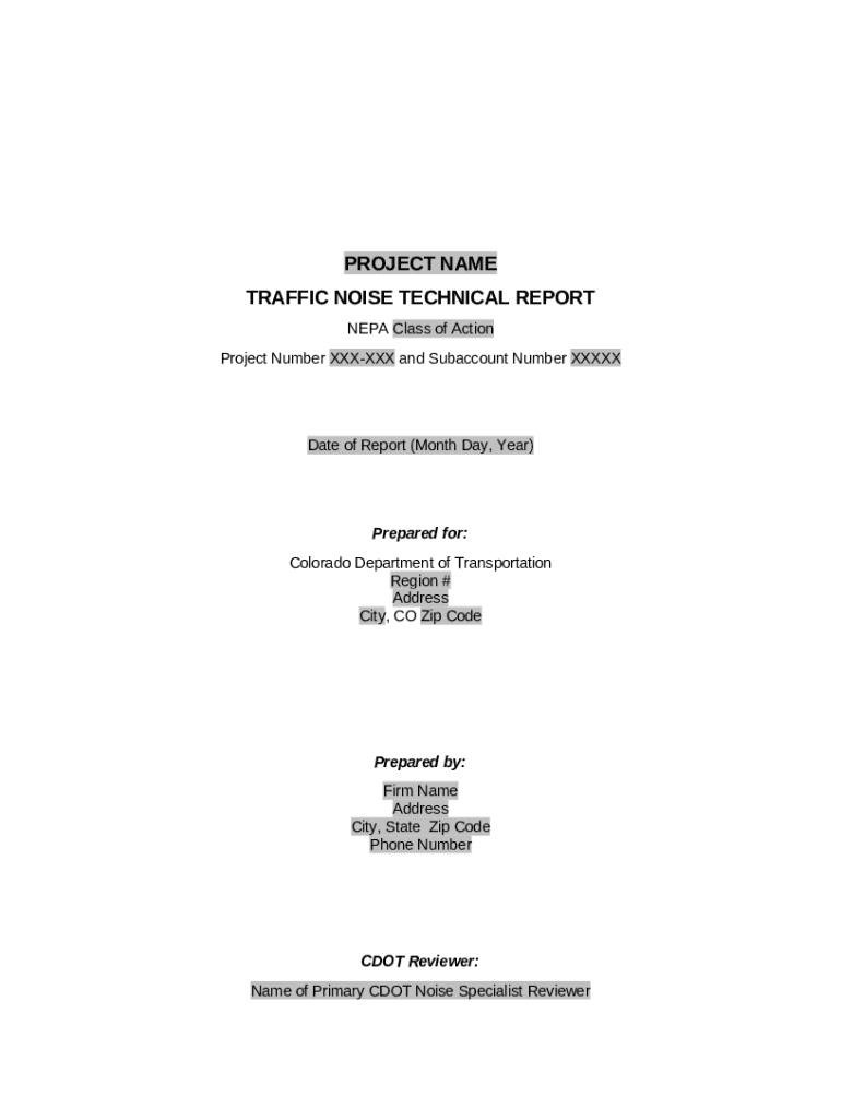TRAFFIC ANALYSIS REPORT - Colorado Department of Transportation Doc ...