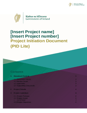 Project Initiation Document (PID)Lite Project Template Doc Template ...