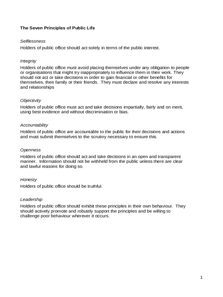 Nolan's Seven Principles of Public Life - Carbon Independent ...