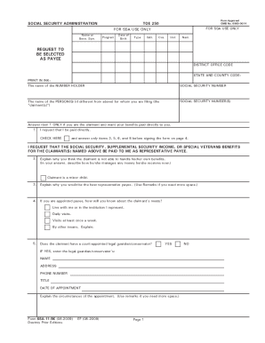 Fillable Online 16 Printable ssa-11 Forms and Templates - Fillable ...