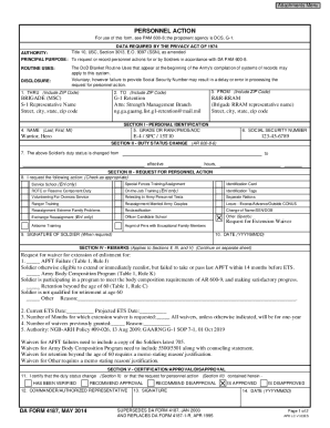 Fillable Online New DA Form 4187.pdf - Attachments Menu PERSONNEL ...