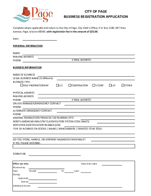 Fillable Online Fill - Free fillable Business Registration Application ...