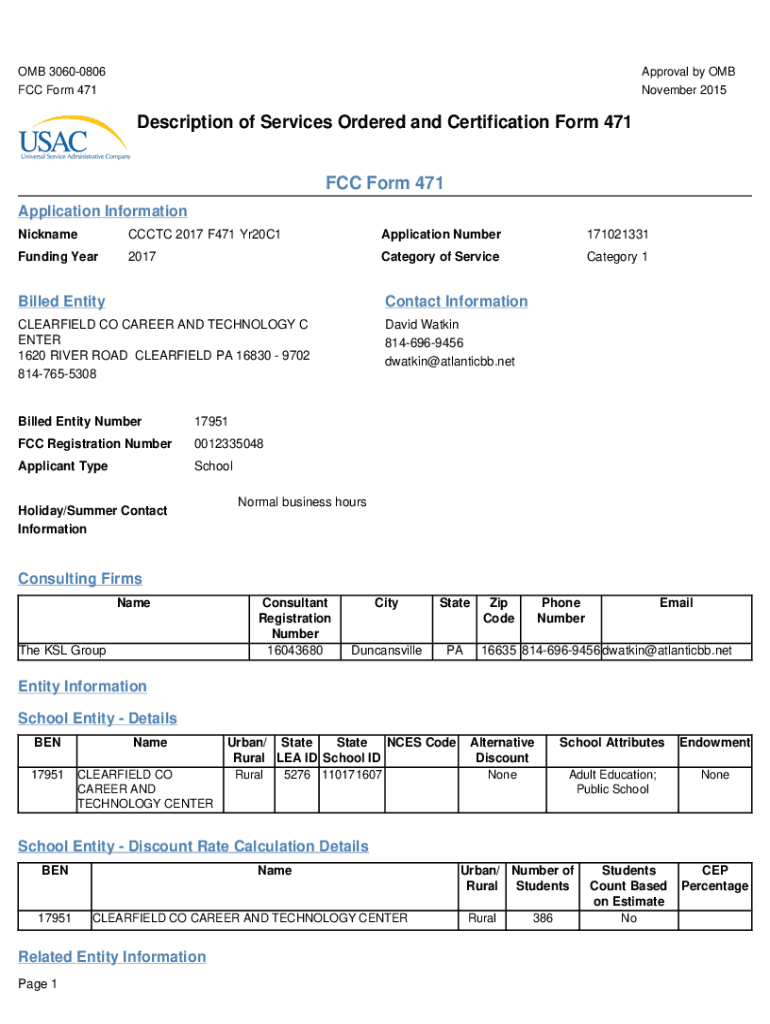 Fillable Online 47 CFR0.408 - OMB control numbers and expiration dates ...