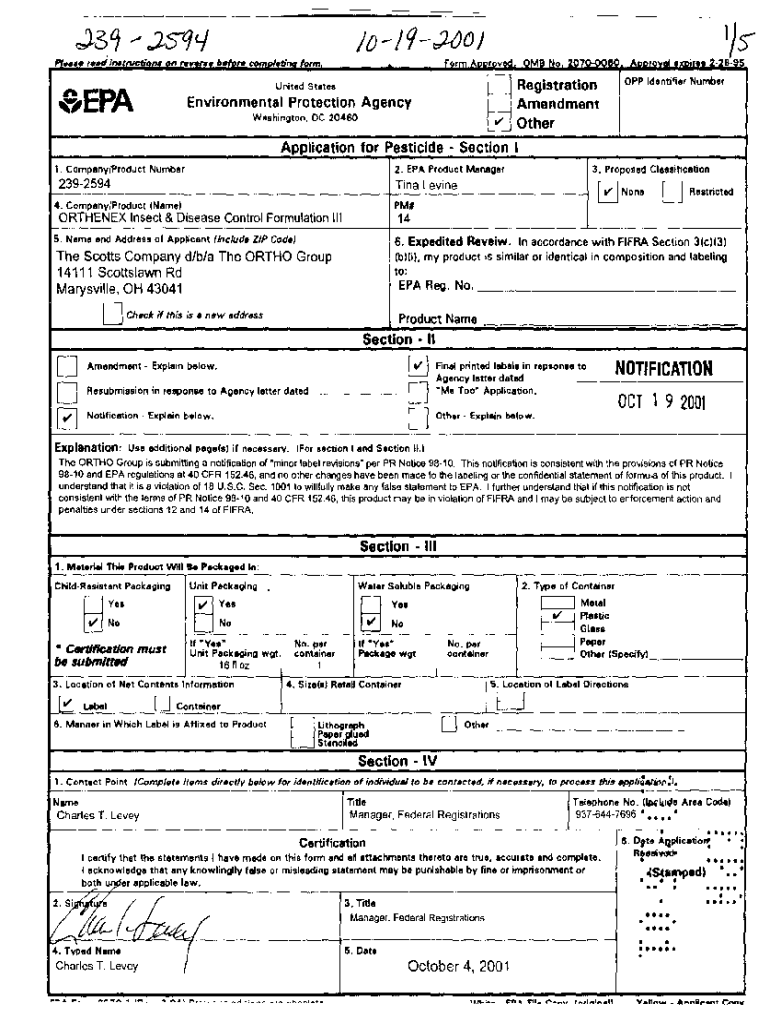 Fillable Online U.S. EPA, Pesticide Product Label, ORTHENEX INSECT ...