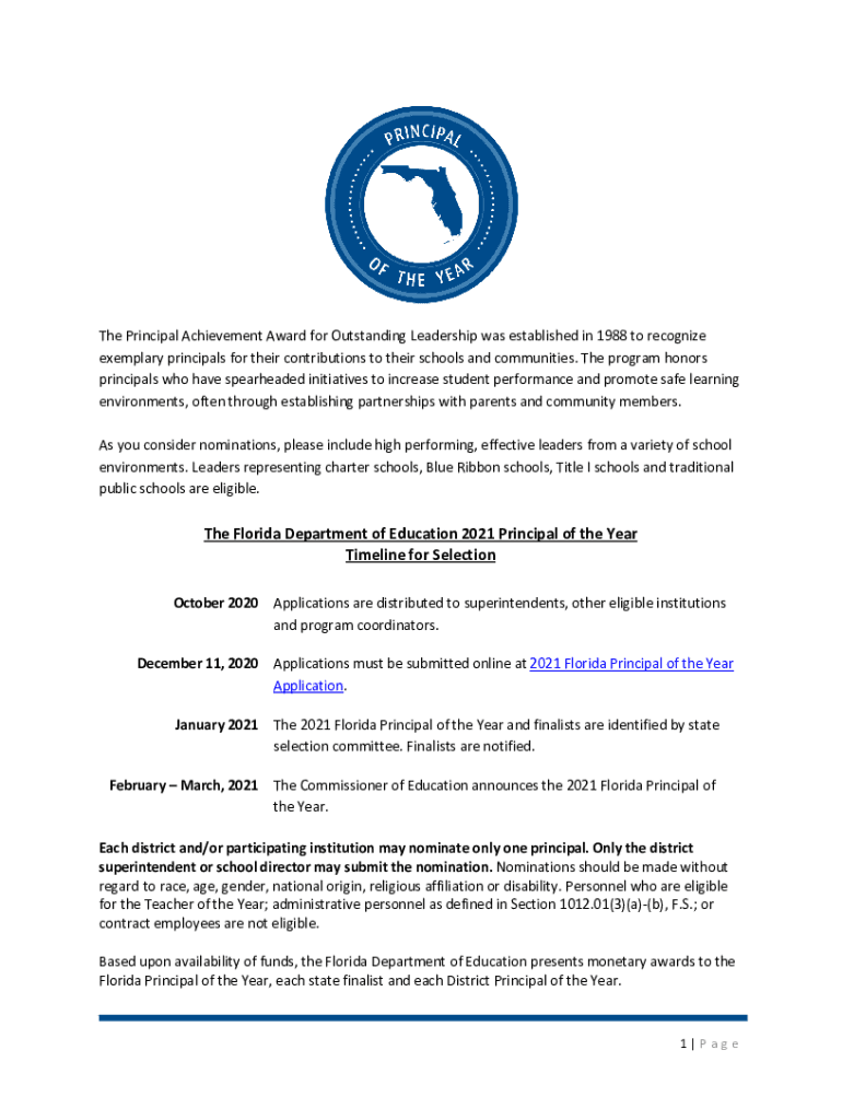 Fillable Online info fldoe The Florida Department of Education 202 1 ...