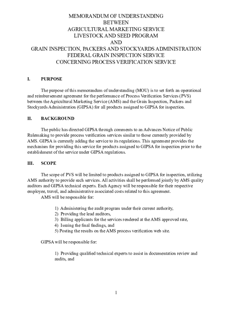 Fillable Online Agreement No: 12-25-MU-375 MEMORANDUM OF UNDERSTANDING ...