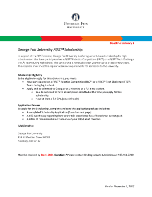 Fillable Online A Complete List of Early Action Deadlines for Every EA ...