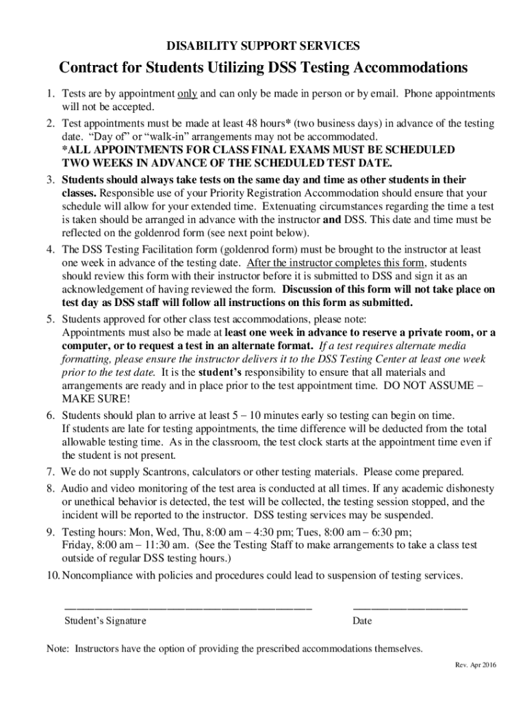 Fillable Online dss fullcoll Students - Disability Support ServicesUAB ...