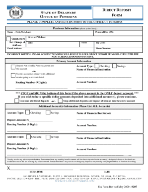 Fillable Online DA form revised nov 2019 Fax Email Print - pdfFiller
