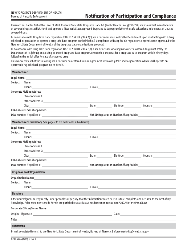 Fillable Online Bureau of Narcotic Enforcement - New York State ...