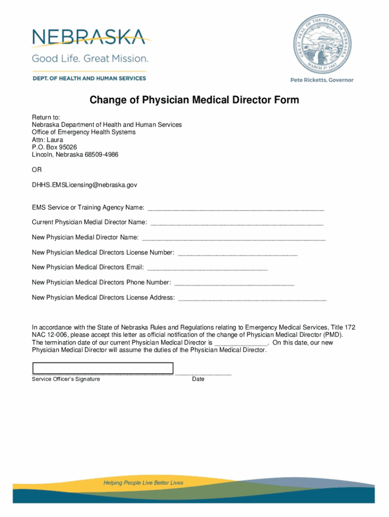 Fillable Online dhhs ne Board of Emergency Medical Services - Department of Health ... Fax Email ...