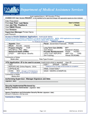 Fillable Online INSTRUCTIONS: HOW TO FILL OUT THE DMAS VaMMIS SECURITY ...