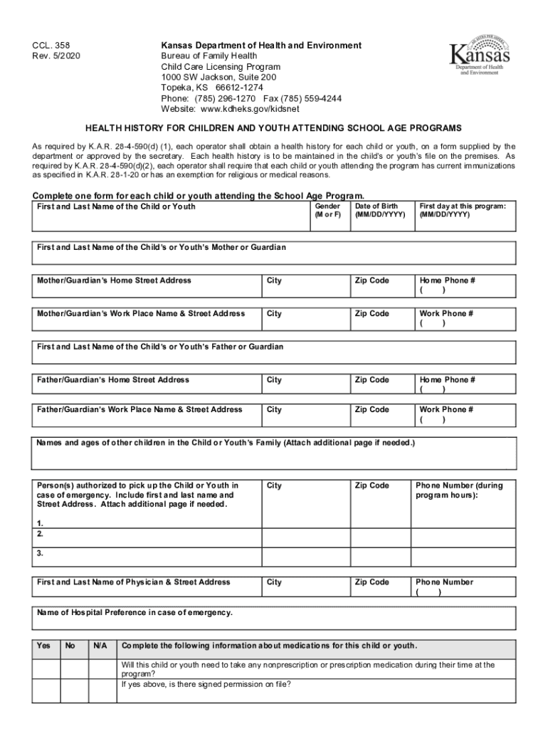 Fillable Online Form CCL.358 Download Printable PDF or Fill Online ...