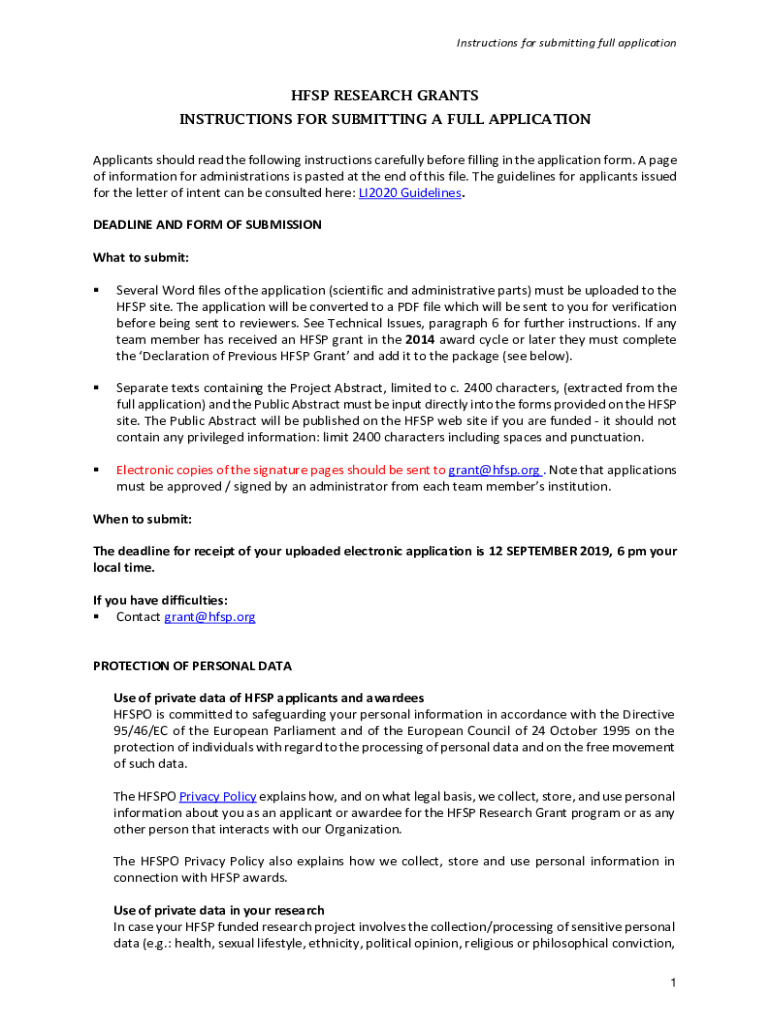 Fillable Online General Application Instructions Version 20180329 ...