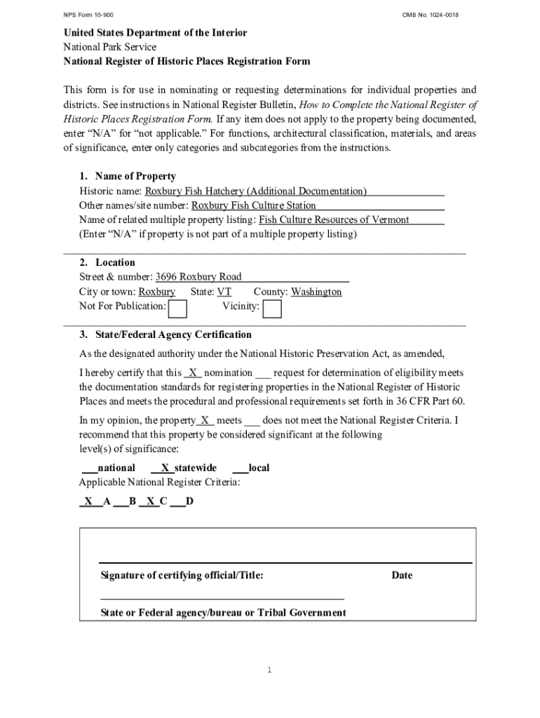 Fillable Online accd vermont Fillable Online Historic Places ...