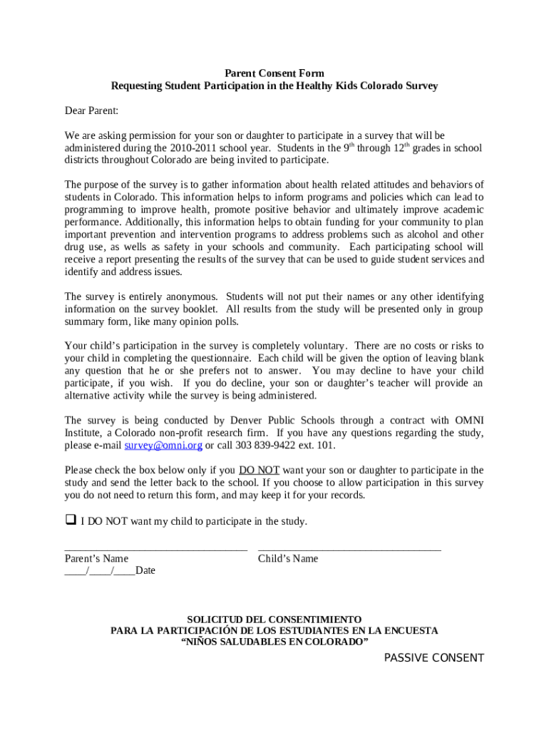 Parent Consent - Denver School of the Arts - dsa dpsk12 Doc Template ...