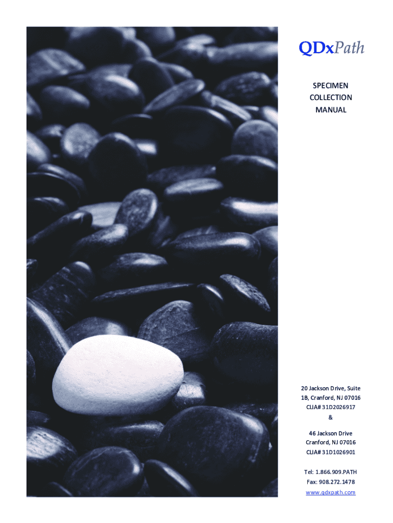 Fillable Online SPECIMEN COLLECTION MANUAL - QDx Pathology Services Fax ...