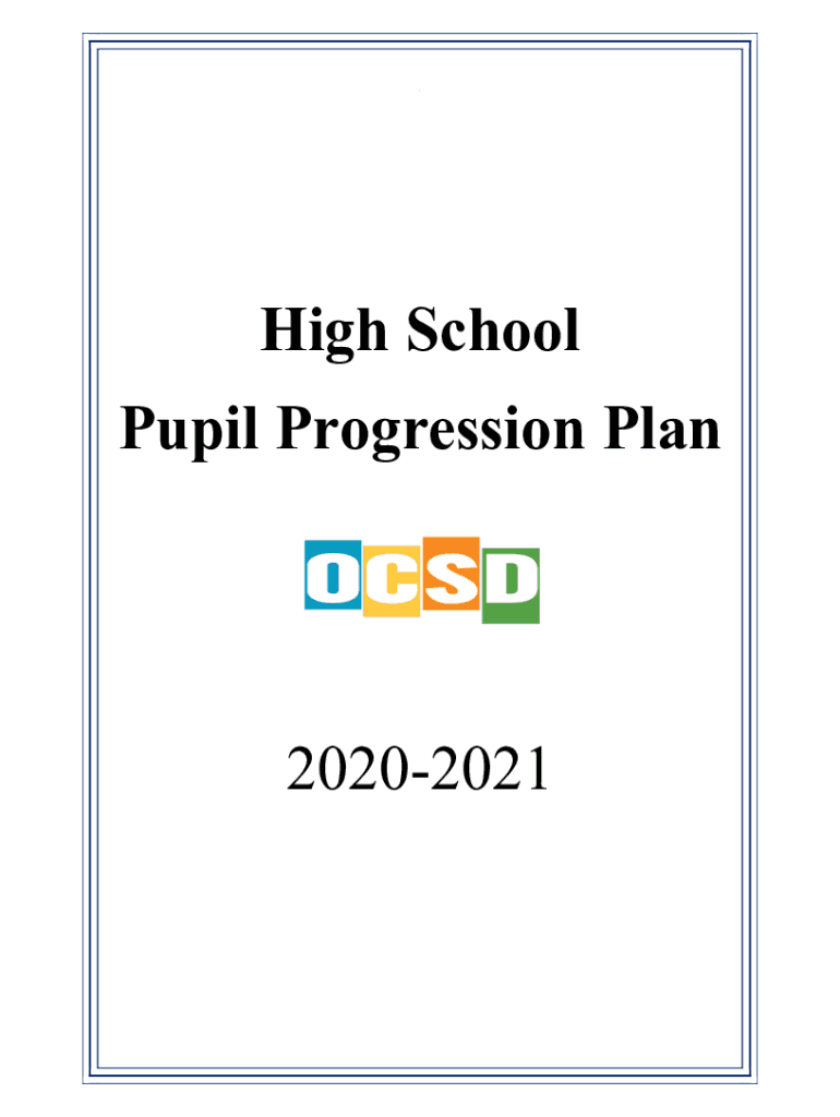 Fillable Online High School Pupil Progression Plan - OKALOOSA SCHOOLS ...