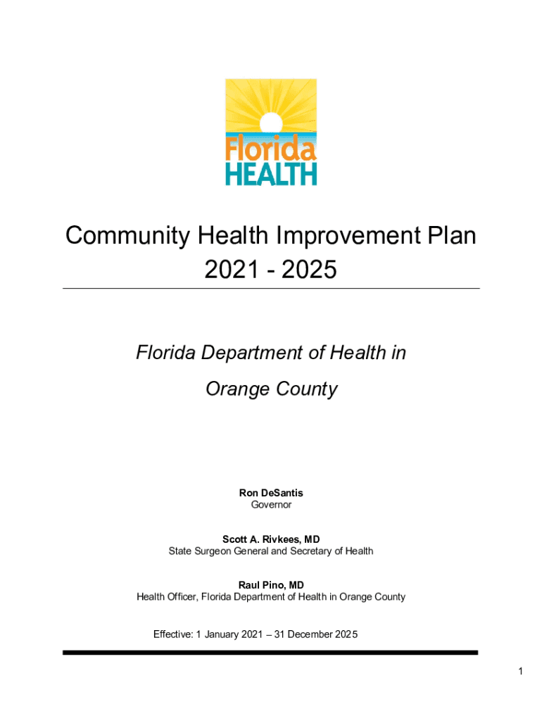 Fillable Online STRATEGIC PLAN - Florida Department of Health in Orange ...