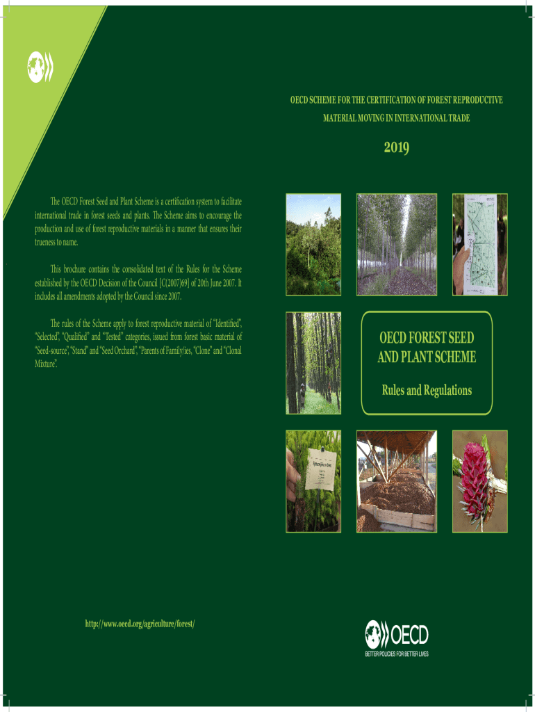 Fillable Online OECD Forest Seed and Plant Scheme - The OECD Scheme for ...