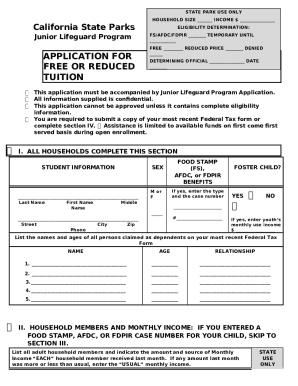 Tuition Assistance Application 2020 - CA State Parks Doc Template ...