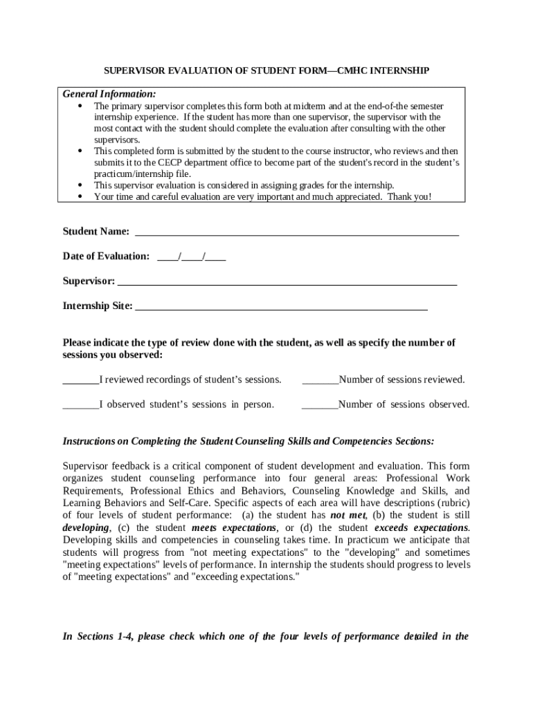 CECP Practicum/Internship Ination // College of Education ... Doc ...