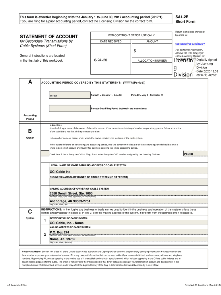 Fillable Online GCI Cable Inc Fax Email Print - pdfFiller