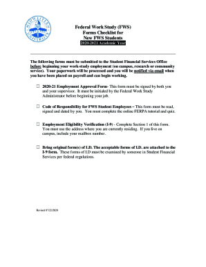 Fillable Online 2020-21 Employment Approval Form- This form must be ...