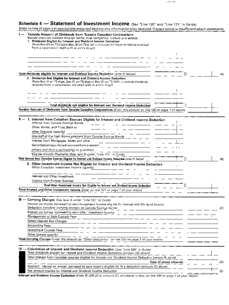 Fillable Online 5012-S4 Schedule 4 - Northwest Territories - T1 General ...