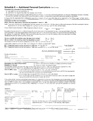 Fillable Online 5012-S6 Schedule 6 - Northwest Territories - T1 General ...