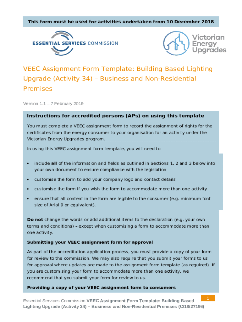 VEEC Assignment Template Doc Template | pdfFiller