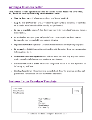 Fillable Online 8 Essential Steps to Writing a Business Letter in ...