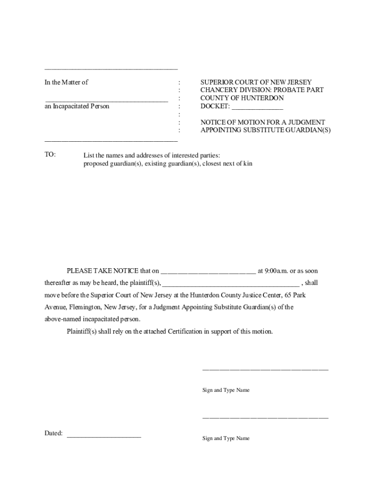 Fillable Online SUBSTITUTE GUARDIAN CHECKLIST. SUBSTITUTE GUARDIAN CHECKLIST Fax Email Print ...