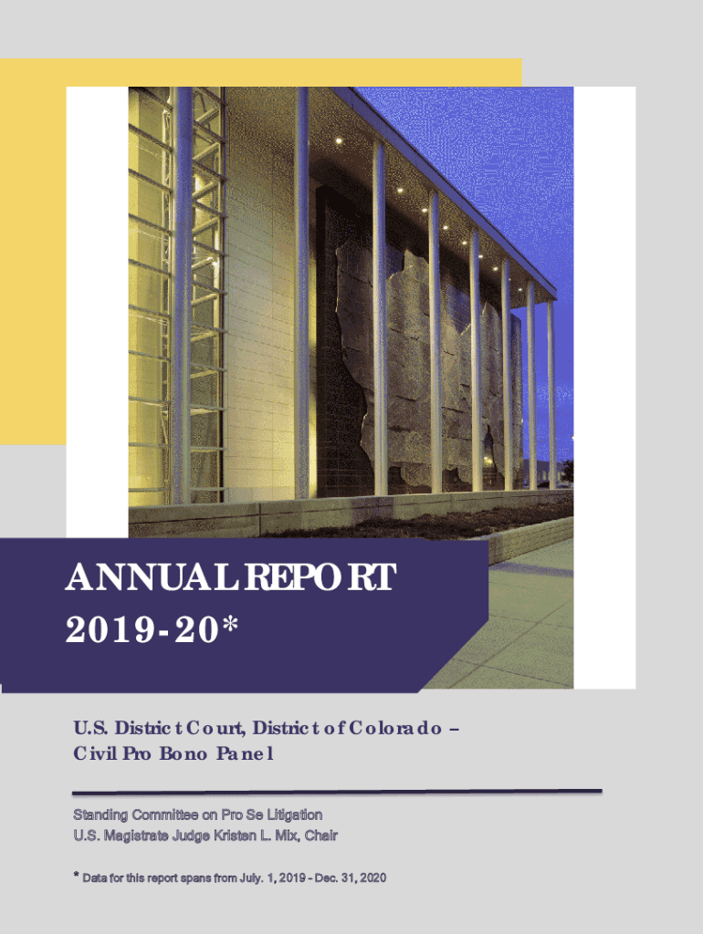 Fillable Online Civil Pro Bono PanelUS District Court of Colorado Fax ...