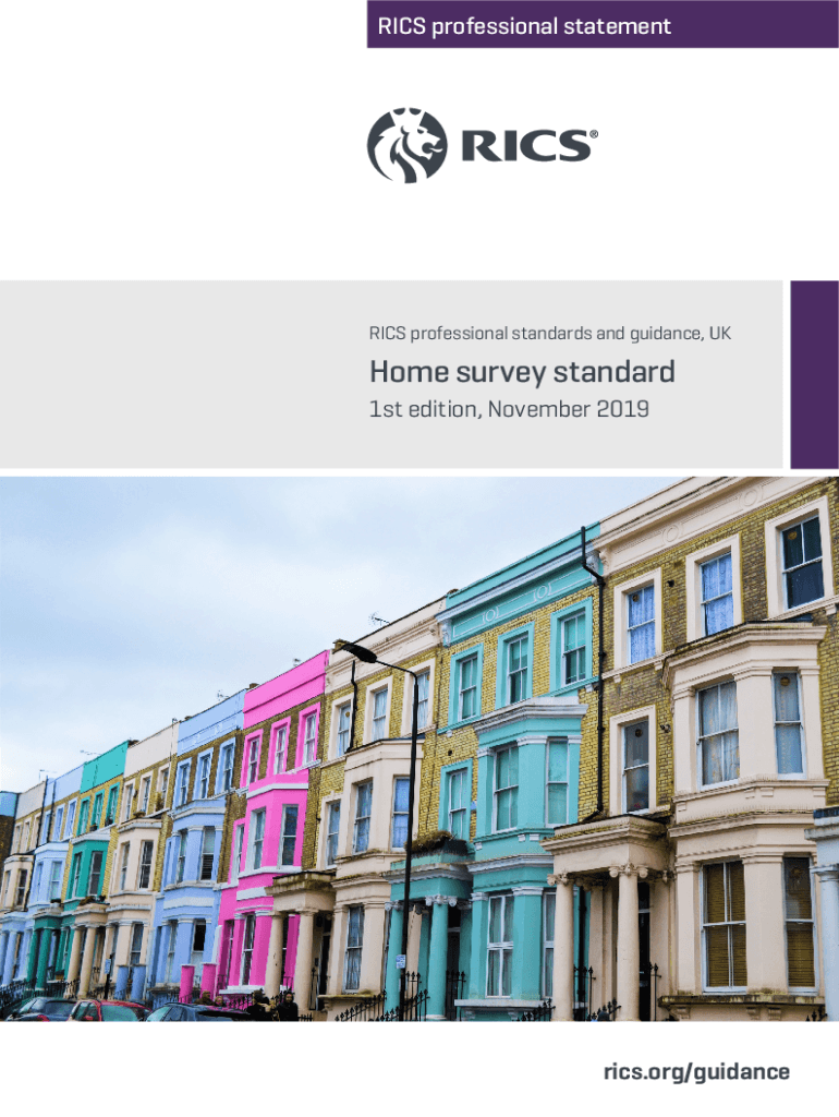 Fillable Online Home survey standard, 1st edition, UK RICS professional ...