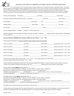 Fillable Online 4Cs Alternative Payment Program Eligibility List ...
