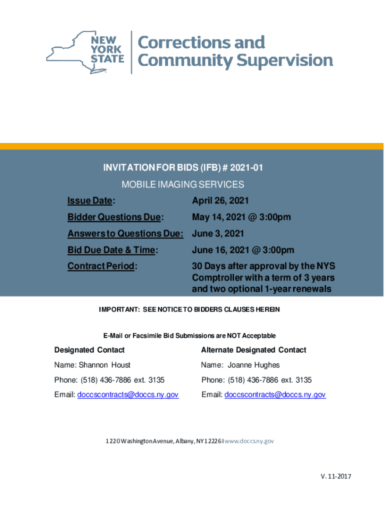 Fillable Online doccs ny Agencies The State of New York - NY Fax Email ...