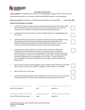 Fillable Online Participant Information Sheet (PIS) Title of Project ...