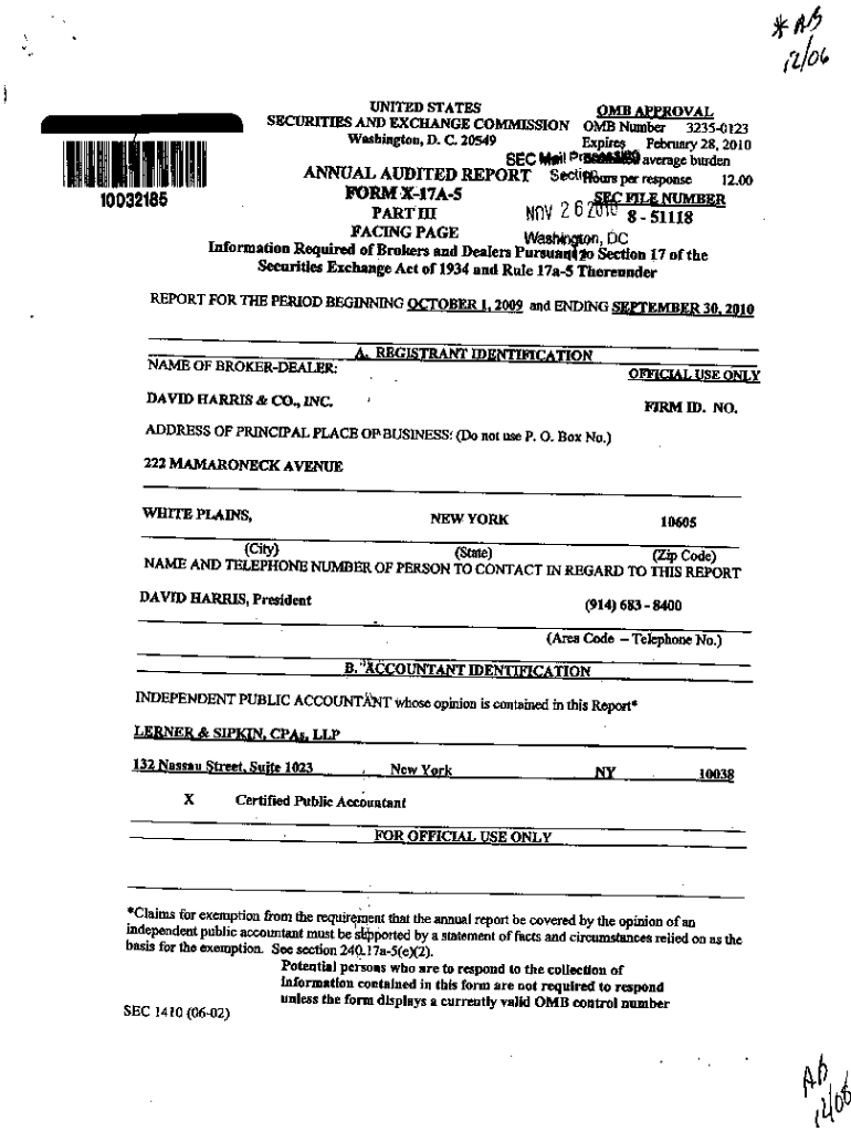 Fillable Online ANNUAL REPORT FORM L64 - SEC Fax Email Print - pdfFiller