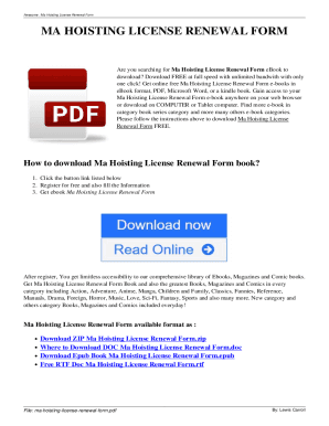 Fillable Online Ma Hoisting License Renewal Form. ma-hoisting-license ...