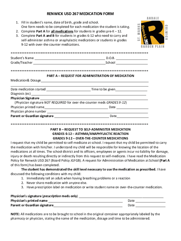 Fillable Online USD 267 Renwick Organized Health Care Arrangement ...