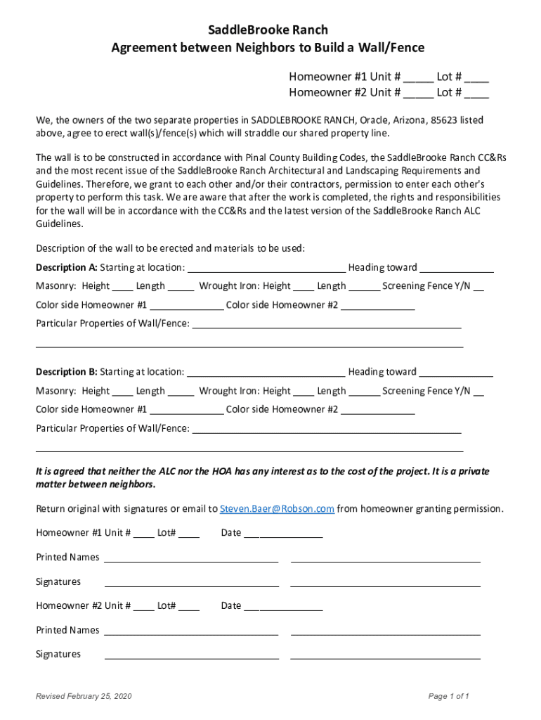 Fillable Online Party Wall Permission (neighbor) SAMPLE filled in- 2020 ...